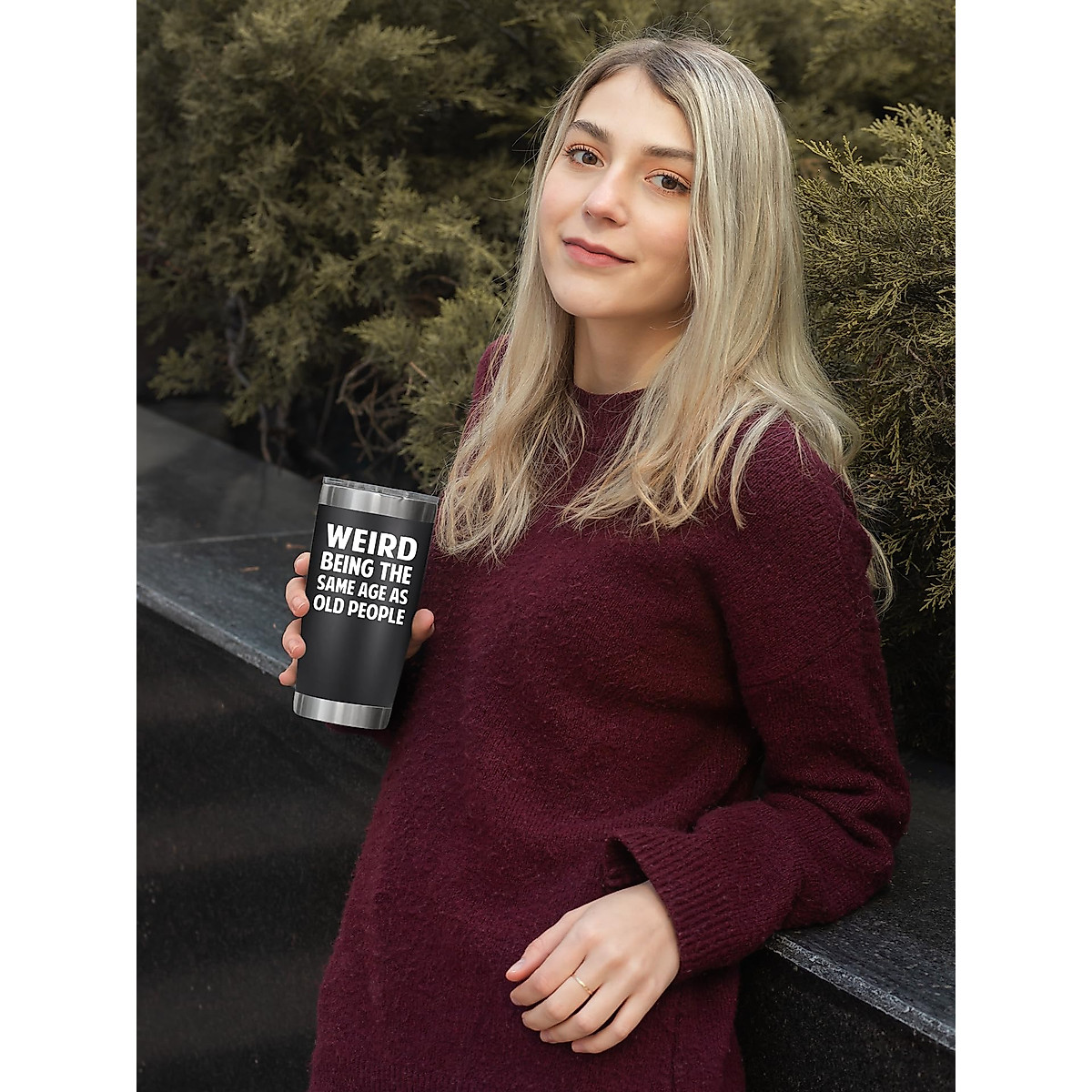 NewEleven Christmas Gifts For Men, Women - Funny Gag Gifts Ideas For Dad, Mom, Grandpa, Grandma, Husband, Wife, Uncle, Him - 40th 50th 60th 70th 80th Birthday Gifts For Men Women – 20 Oz Tumbler