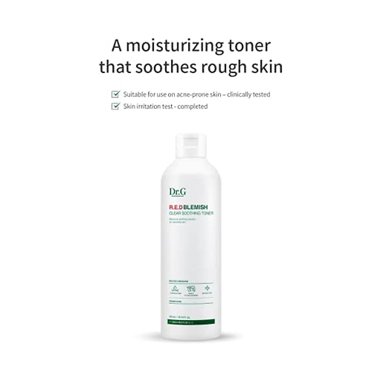 Dr.G R.E.D Blemish Clear Soothing Toner 200mL(6.76 fl.oz.) - Moisturizing Calming Toner That Soothes and Cares Sensitive Skin -