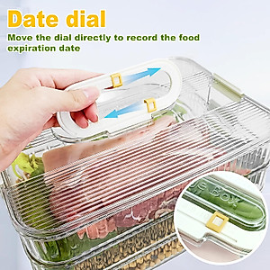 JOBVERT Deli Meat Container for Fridge, Lunch Meat Container for Refrigerator with Lids, 3 Layer Bacon Cheese Cold Cuts Storage Containers for Fridge Organizers and Storage
