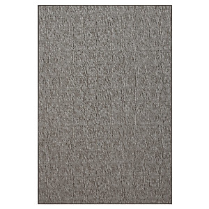 Furnish my Place Modern Indoor/Outdoor Commercial Neutral Rug, Modern Area Rug, Doorway Mat, Round Rug, Pet-Friendly Carpet for Living Room, Entryway, Kids, Made in USA - 2' Round