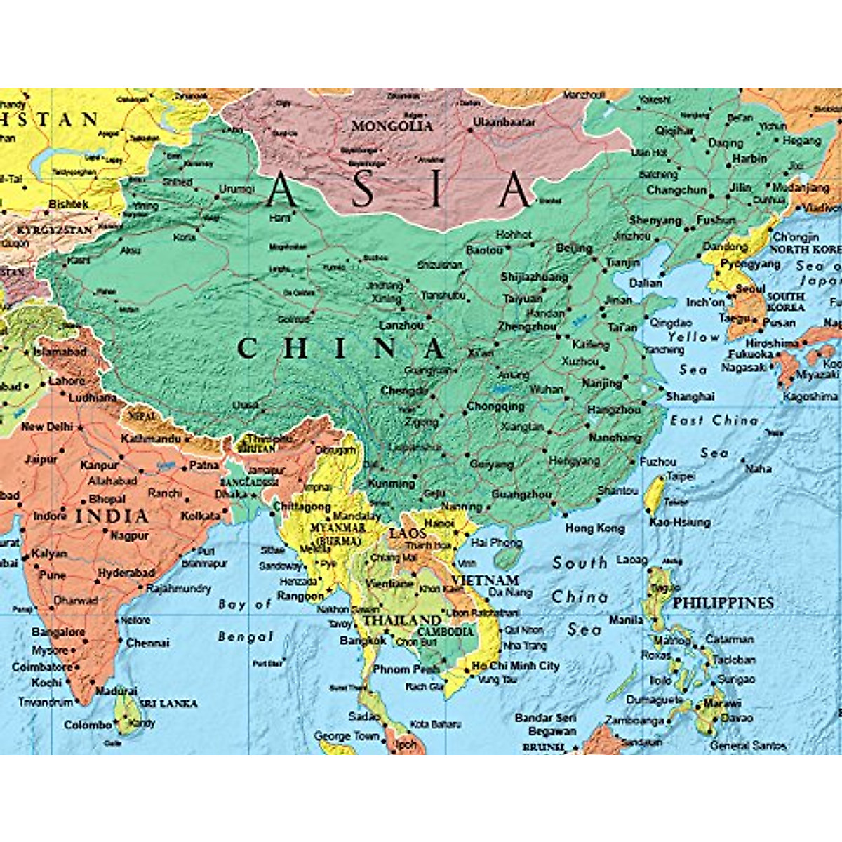 RMC 32" x 50" Signature United States USA and World Wall Map Set (Laminated)