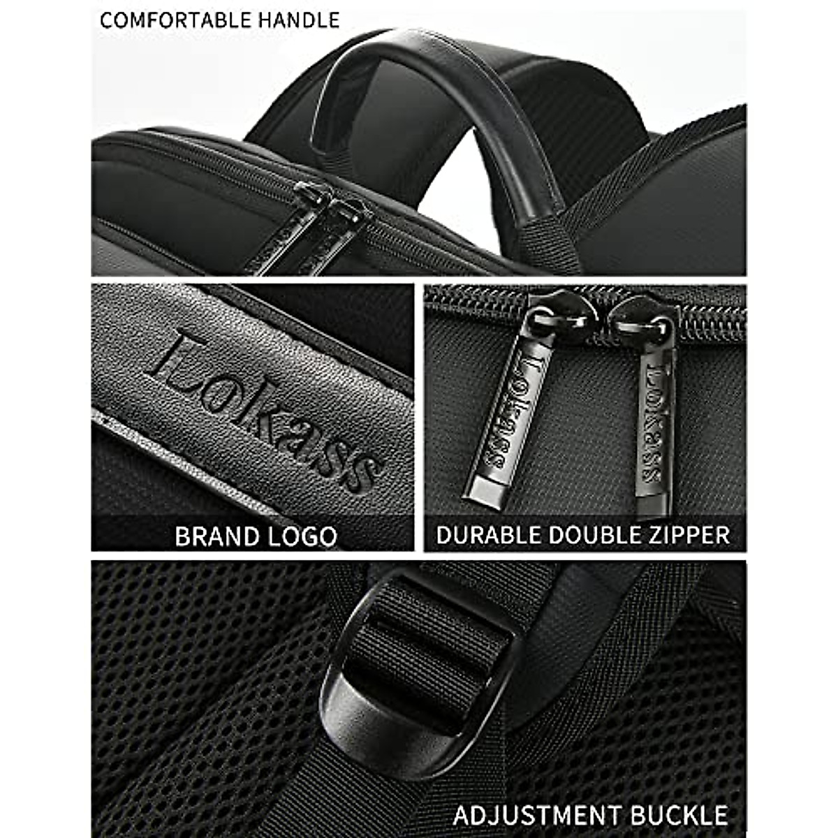 Travel Backpack for Men, TSA Approved Laptop Backpack Large Business Backpack for Men 17.3 Inch Water Resistant Computer Backpack with USB Charging Port, Work College School Bookbag for Men and Women