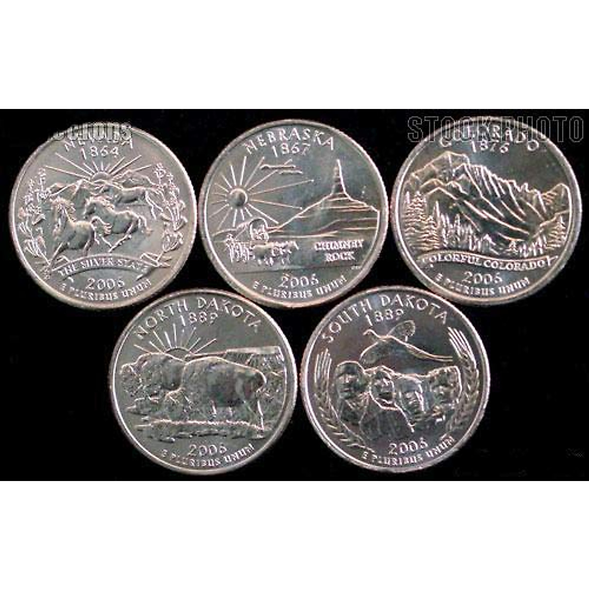 2006 D Complete Set of 5 State Quarters Uncirculated