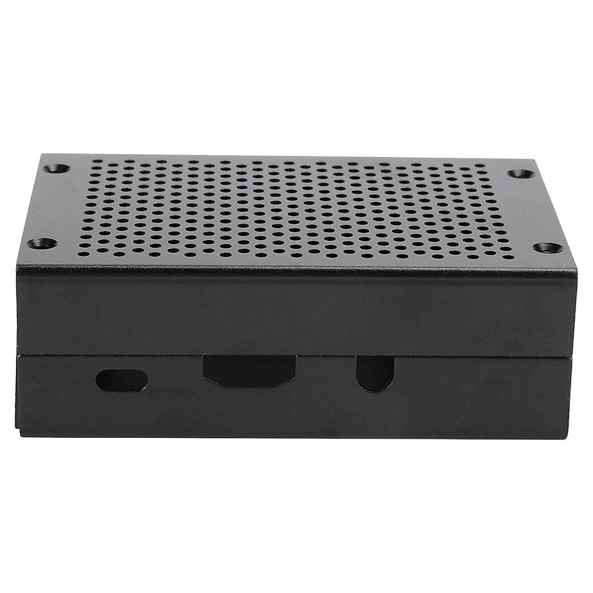 Case for 3 B+ (B Plus) / Pi 3 B, Aluminum Alloy Case Mesh Shell Vent Motherboard , for Heatsink (Black for 3B+/3B)