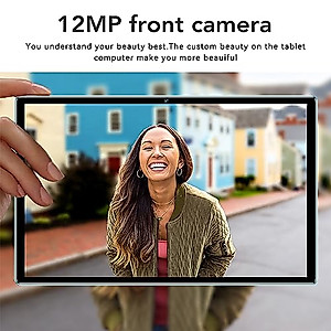 Acogedor 10.1 Inch 2 in 1 Tablet, Keyboard, 5G WiFi, 12GB RAM, 256GB ROM, 1920x1200 Res, Dual Cameras,11.0 (US Plug)