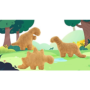 YAUYUOO Rainbow Family Plush Dino Pillow Plush Gift Ideas for Boys and Girls (Yellow)