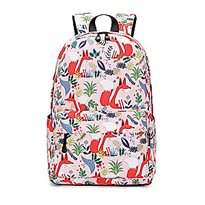 Wadirum Stylish Women Backpack Purse Cute Girl Laptop Schoolbag Fox