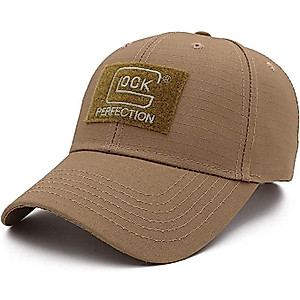QOHNK Tactical Style Shooting Sports Baseball Cap Fishing Caps Men Outdoor Hunting Jungle Hat Airsoft Hiking (Khaki)