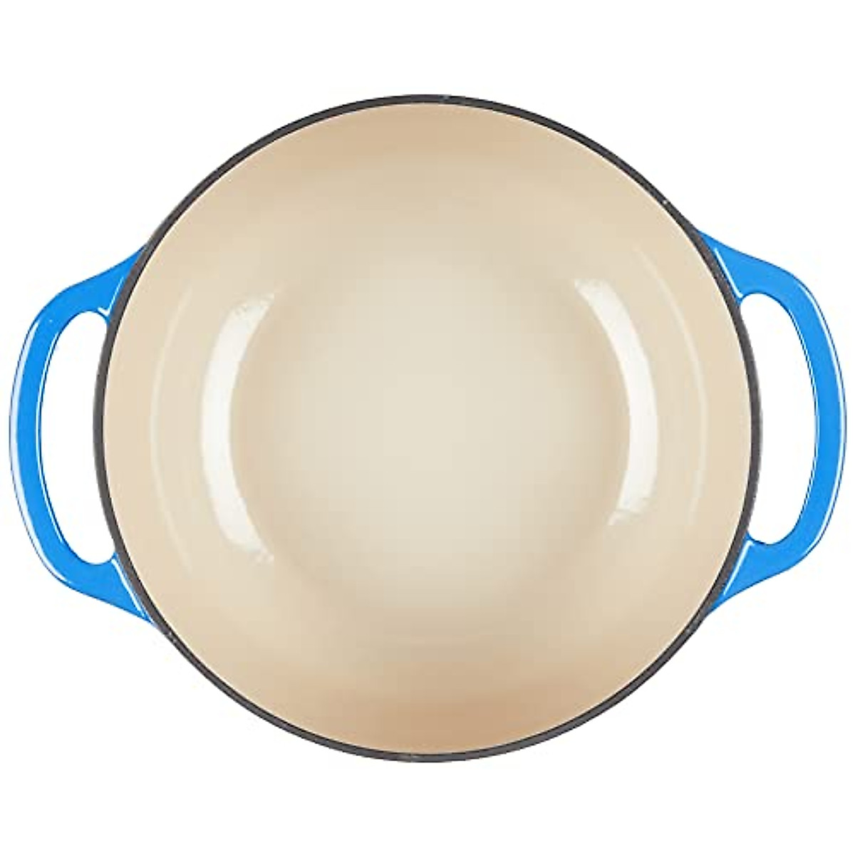 Lodge EC4D33 Enameled Cast Iron Dutch Oven, 4.5-Quart, Caribbean Blue & Enameled Cast Iron & Ceramic Stoneware Care Kit