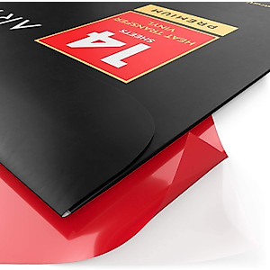 Arteza Heat Transfer Vinyl Red HTV Bundle, 14 Iron On Sheets, 10x12 Inches, Flexible & Easy to Weed, Use with Any Craft Cutting Machine, Boxed