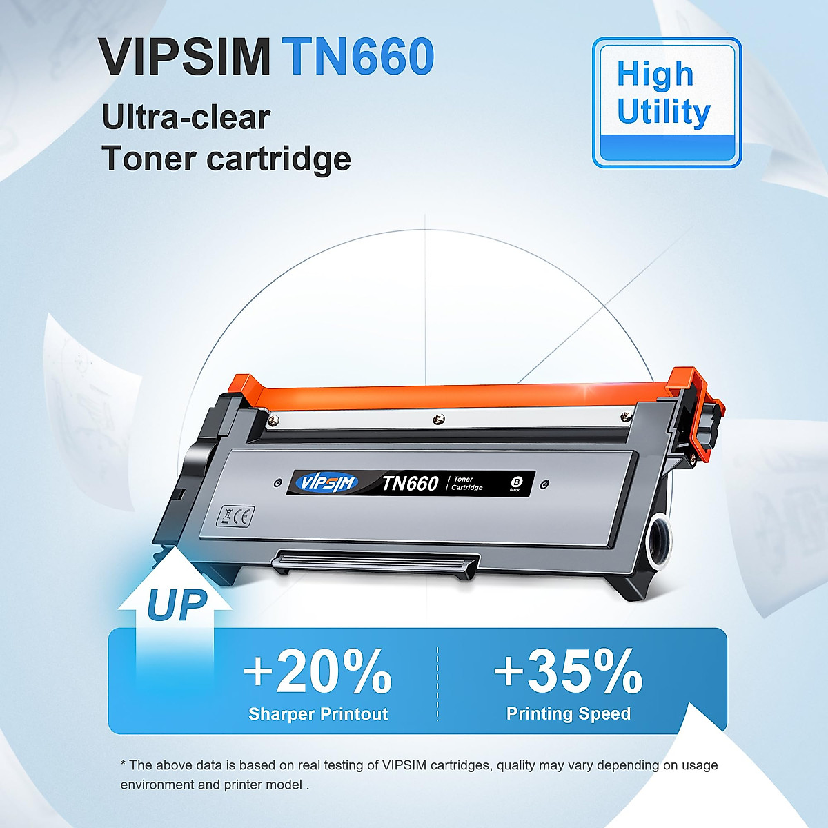 TN660 Toner Cartridge Brother Printer - Replacement with Brother TN 660 TN-660 TN630 High Yield to use with HL-L2380DW HL-L2320D HL-L2340DW DCP-L2540DW MFC-L2700DW MFC-L2720DW Printer (Black, 4 Pack)
