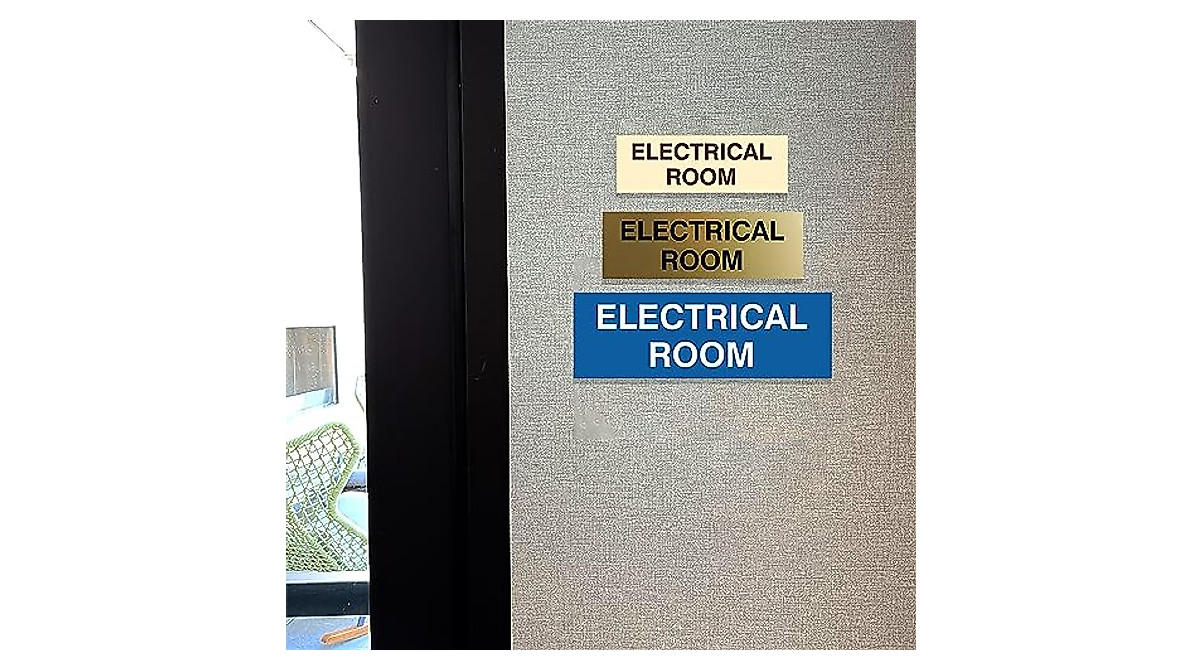 Basic Electrical Room Sign - Durable & Functional Design