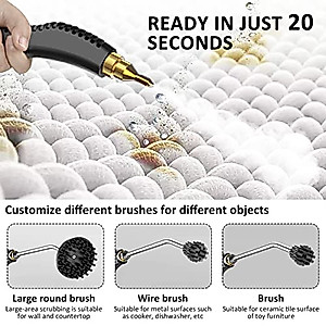 ODPFTY Steam Cleaner, 2800W Handheld High Temperature Steam Cleaner, Portable High Pressure Steam Cleaner, Electric Steam Cleaning Machine for Kitchen Bathroom Cleaning Floor Car Detailing, (110V, Red)