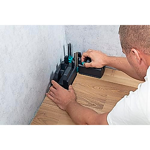 wolfcraft 6948200 Bevel and Mitre Box for 100 mm High Boards, Black