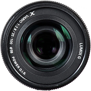 Panasonic Lumix G X Vario 35-100mm f/2.8 II Power O.I.S. Lens + Variable Neutral Density Filter (ND2-ND400), 0.43x Wide-Angle Lens Attachment, 2.2X Telephoto Lens Attachment & Much More (23pc Bundle)