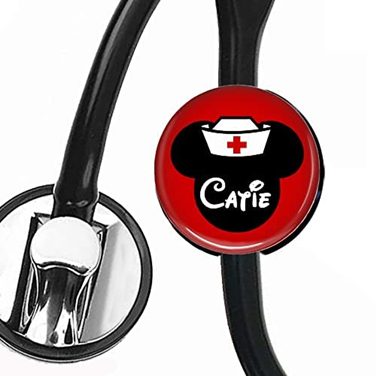 Stethoscope Tag (HM) - Disney Inspired Mouse - Personalized Name - Steth ID Tag/Nurse Badge