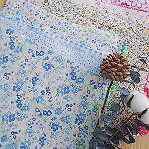 Phantomon 50pcs 8inch x 8inch Cotton Fabric Craft Precut Square Patchwork Sheets for Quilting, Sewing, Scrapbooking (8Inch x 8Inch)