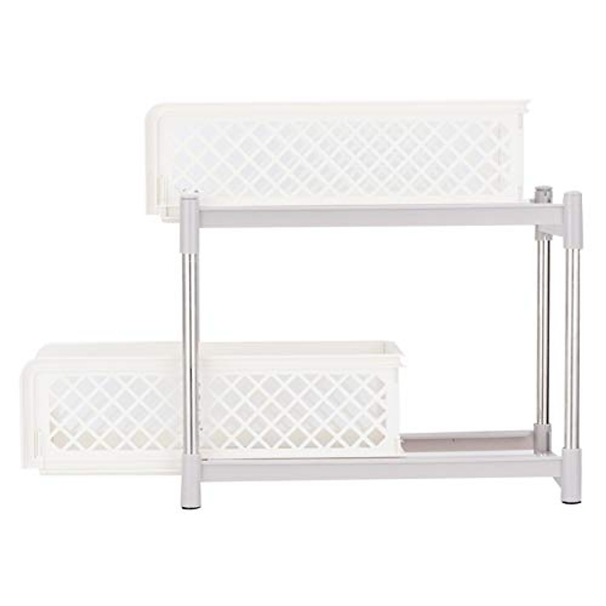 Hyuduo Bathroom Basket, Provides Ample Space Bathroom Storage Rack Storage Cabinet Organizer for Kitchen Bathroom Office Bedroom Garage,Rack