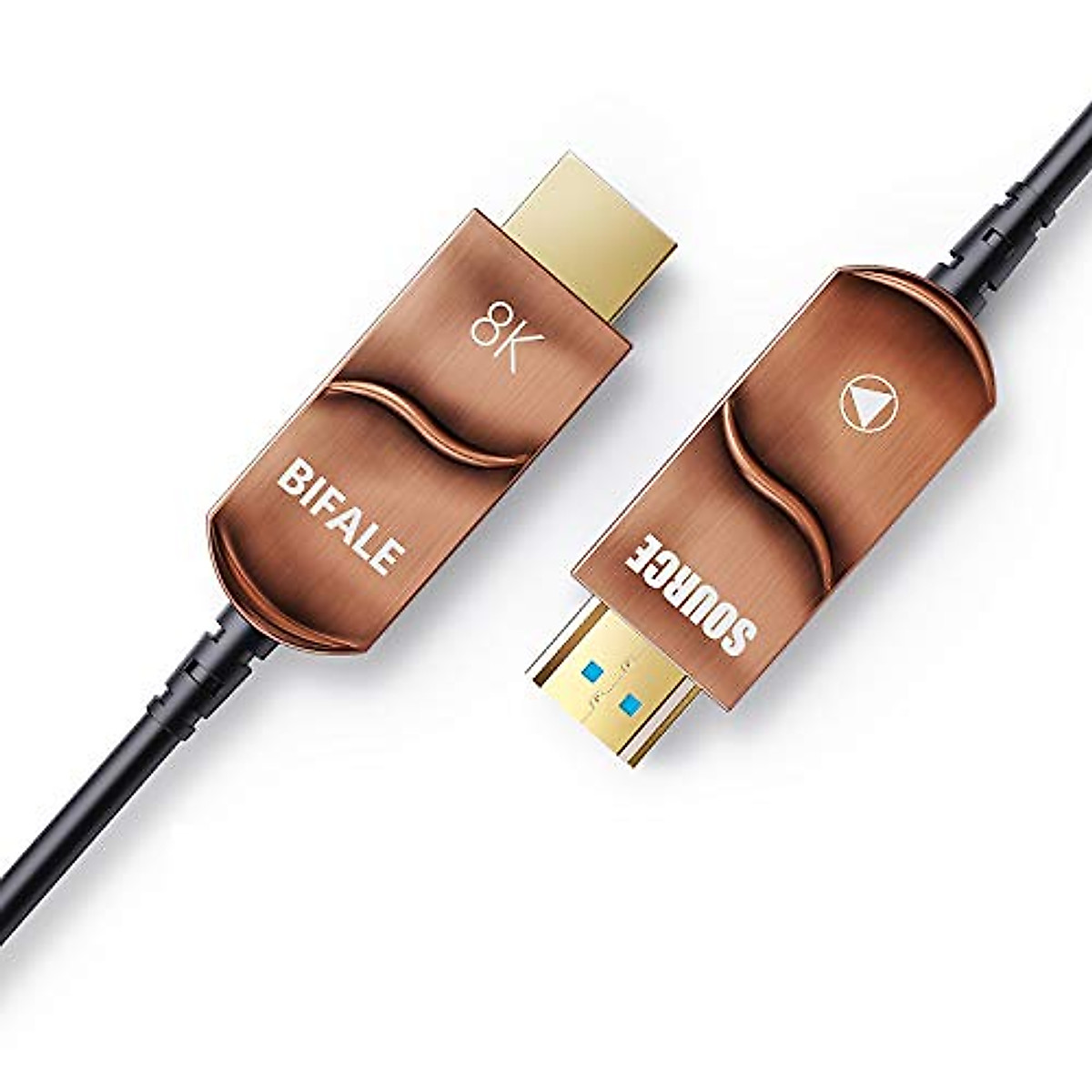BIFALE 8K Fiber HDMI Cable 25ft, (in-Wall Rated) HDMI 2.1 Fiber Optic Cable Support 8K@60Hz, 4K@120Hz, 48Gbps, eARC Compatible with PS5/4, Xbox Series X, RTX 3080/3090, Denon AV Receiver and More
