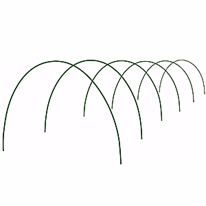 Garden Hoops for Raised Beds Hoop House Greenhouse Super Hoops for Garden Netting Garden Hoops for Row Cover Hoops for Garden Beds Fiberglass 6.56ft 6pack ONE Piece Design