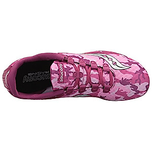 Saucony Women's Vendetta Track Shoe, Pink/White, 10.5 M US