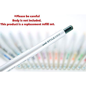 Signo Gel Ink Refills for Style Fit Gel Multi Pen 0.28mm 10 Color Ink, Sticky Notes Value Set