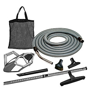 VacuMaid UV150GKP1 Extended Life Professional Wall Mounted Utility Vacuum with 50ft. Garage Kit Pro (Unit and Kit Plus 1 Inlet)