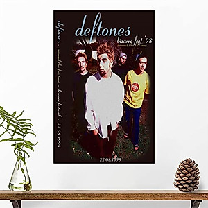 Glodse Band Poster Deftones Poster Art Wall Canvas Pictures for Modern Room Decor Prints Unframed 12" x 18"