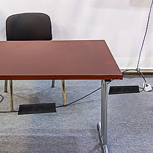 WILLBOND Carpet Cord Cover Cable Grip Floor Cover Cable Protector Management Only for Commercial Office Carpet(Black,147.64 ft)