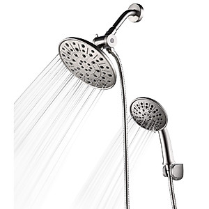 AMAZING FORCE Rainfall Shower Head Combo, Shower Wand,High Pressure Shower Head and 3-Setting Handheld Shower Head with Anti-Clogging Nozzles and Adjustable Solid Ball Joint 1.8 GPM