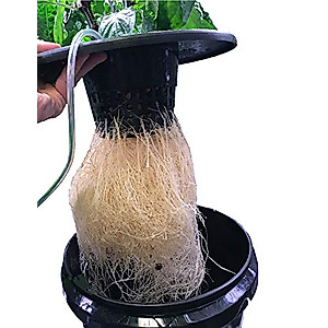 Viagrow 6 inch Wide Lip Bucket Basket Lid, (6 Pack), 5 and 3.5 Gallon DWC Bucket Net Pots