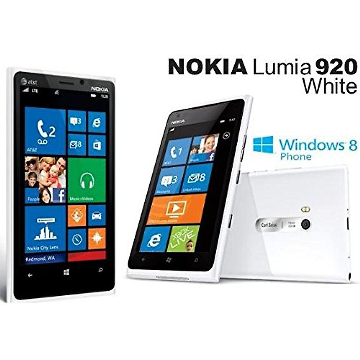 Nokia Lumia 920 32GB Unlocked 4G LTE Windows Smartphone w/PureView Technology 8MP Camera - White