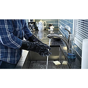 Artisan Griller BBQ Insulated Heat Resistant Cooking Gloves for Grill and Kitchen, Black (Size 10 - 12")