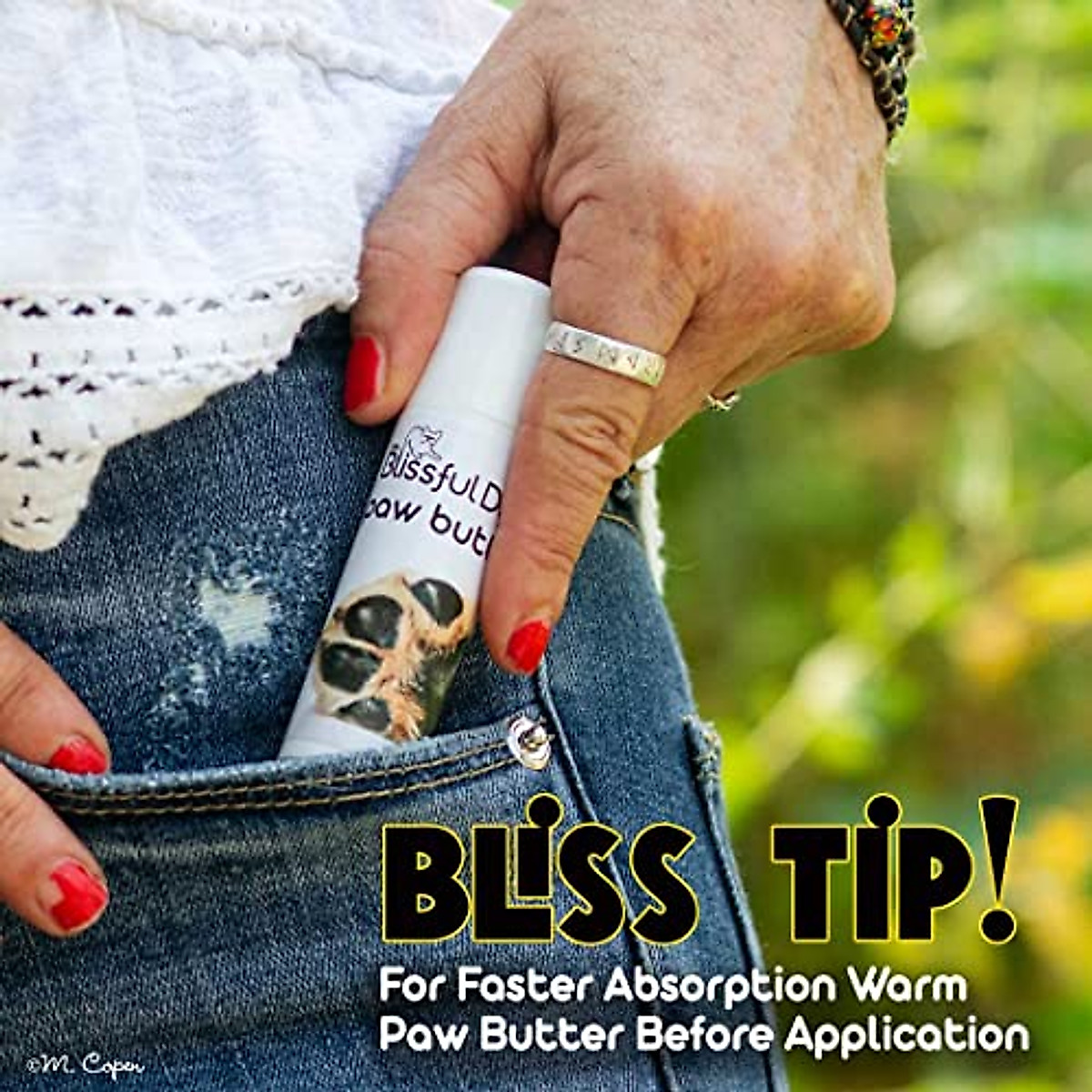 The Blissful Dog Paw Butter for Your Dog's Rough and Dry Paws, 3-Ounce