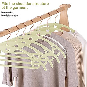 IEOKE Velvet Clothes Hangers, 50-Pack No Shoulder Bumps Suit Hangers Ultra Thin Space Saving 360 Degree Swivel Heavy Duty Hook Durable Hangers for Sweaters,Coat,Jackets,Pants,Shirts,Dresses (Ivory)