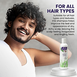 AtOne with Nature Dandruff Control Shampoo - 16 oz Liquid Shampoo for Dry Hair - Fresh Scent, Dandruff Control Solution