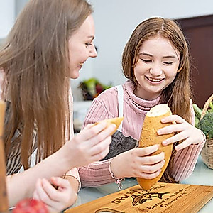 Shark Cootie Charcuterie Cutting Board,Personalized Charcuterie Board,Laser Engraved Bamboo Board,Charcuterie Board for Meat and Cheese (AA, 11‘’)