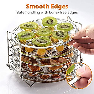 Goldlion Dehydrator Rack Compatible with Instant Pot 6 Quart Stainless Steel Stand Accessories for Air Fryer Crisp Lid