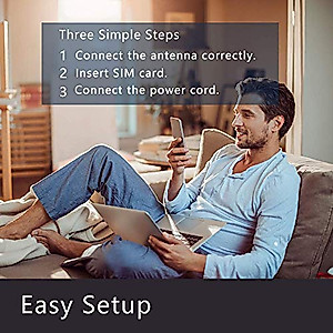 Wiflyer WE826-Q 4G LTE Router, CAT 4 EC25 Module 300Mbps with SIM Card Slot Unlocked, 4G LTE Modem Hotspot (Work with T-Mobile AT&T, Verizon)