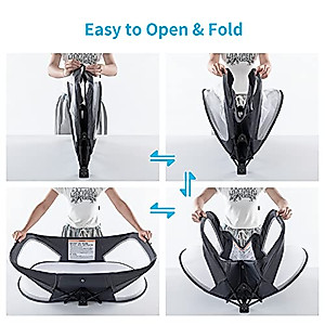 Sporary Travel Bassinet Portable Bassinet，Portable Travel Crib Infant Travel Bed with Mosquito Net and Canopy，Lightweight and Foldable