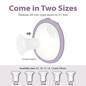 BabyShown Rumble Tuff Go Cups- Hands Free Collection Cups. Sizes 24mm Breastshield and 21mm Insert. Compatible with Medela Breast Pumps and Spectra Breast Pumps. 8 oz Storage Capacity Easy Cleaning