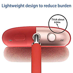 Compatible with Apple AirPods Max, Protective Silicone Sleeve Case for Air Pods Max Headphone, Soft & Long Lasting Headset Protective Cover (Black)