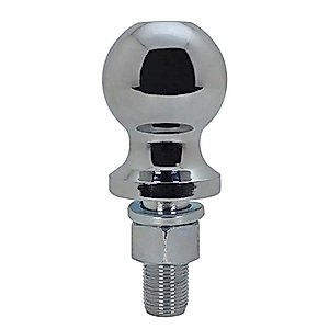 Quick Products QP-HB3007 2" Chrome Hitch Ball - 3/4" Diameter x 2" Long Shank - 3,500 lbs.