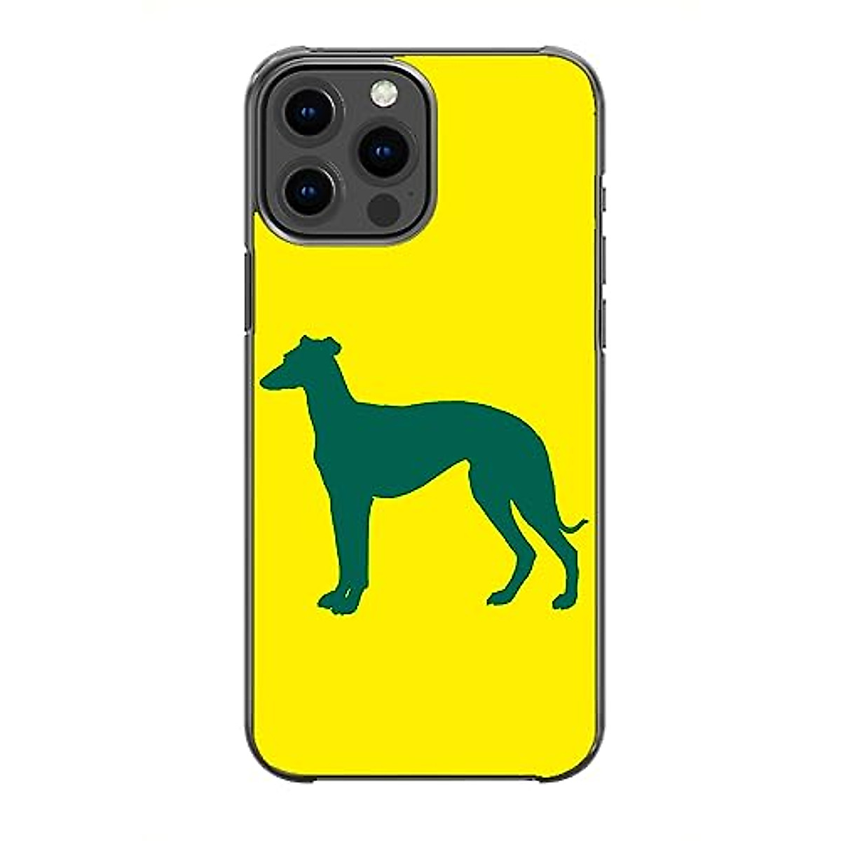 Grey Hound Dog Cute Sweet Dog Pet Parent Pattern Art Design Anti-Fall and Shockproof Gift iPhone Case (iPhone 11 Pro Max)