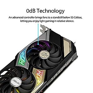ASUS KO NVIDIA GeForce RTX 3070 V2 OC Edition Gaming Graphics Card (PCIe 4.0, 8GB GDDR6 Memory, LHR, HDMI 2.1, DisplayPort 1.4a, Axial-tech Fan Design, 0dB Technology, Enduring capacitors)