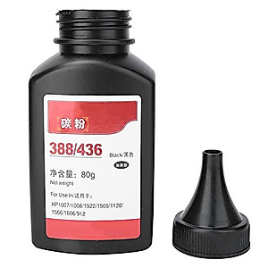 Hilitand Printer Refill Toner Powder 1 Bottle Black Toner Powder (80g/2.8oz)