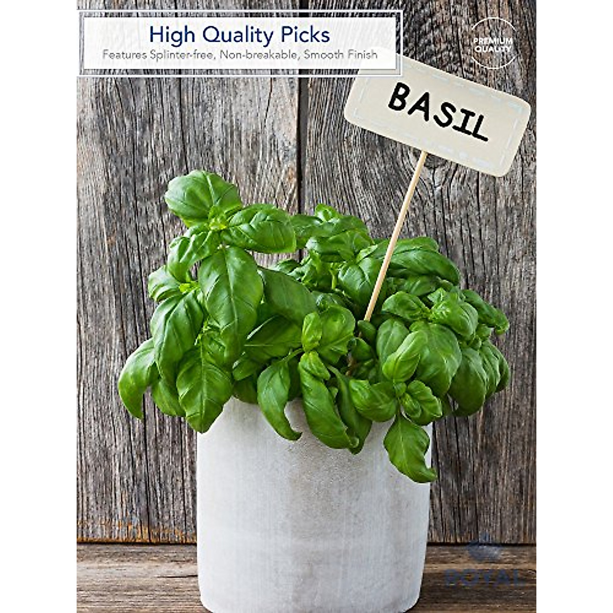 Royal Imports 18" Natural Bamboo Wood Plant Stake, Floral Picks, Roasting Sticks, Wooden Kebob Grilling Skewers, Sign Posting (100 Pcs)