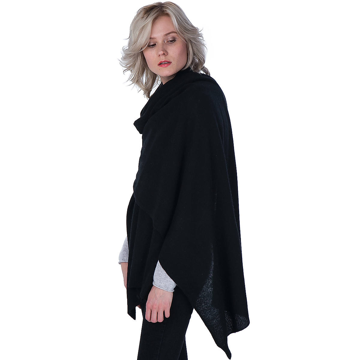 cashmere 4 U 100% Pure Cashmere Wrap Shawl- Extra Large Stole Scarf for Woman