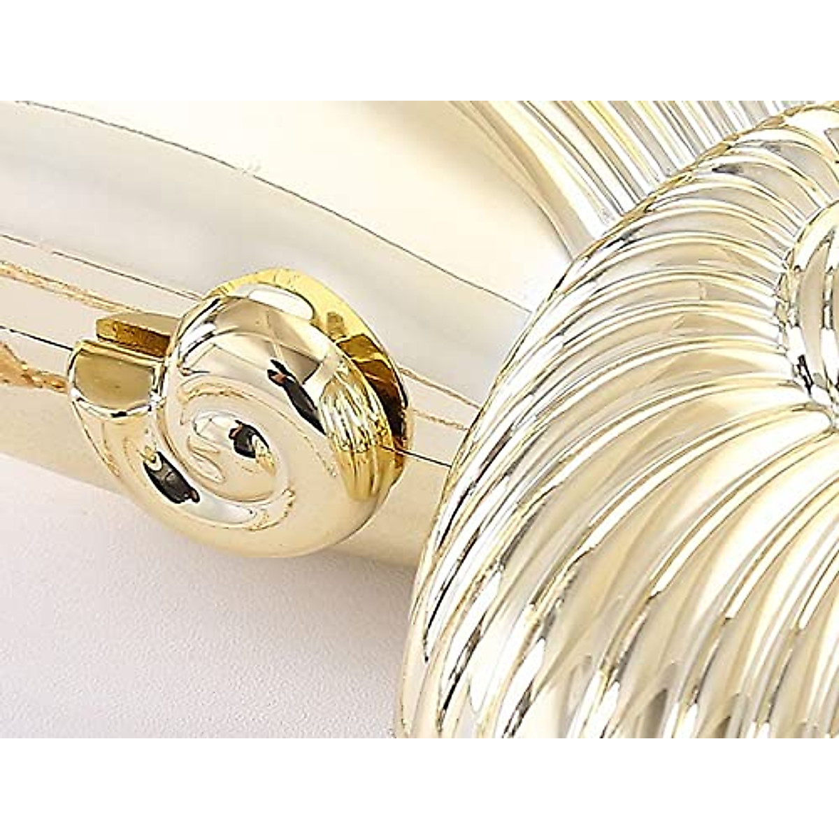 QZUnique Conch Crossbody Shoulder Bag Chain Strap Handbags Acrylic Women Fashion Evening Clutch Purse