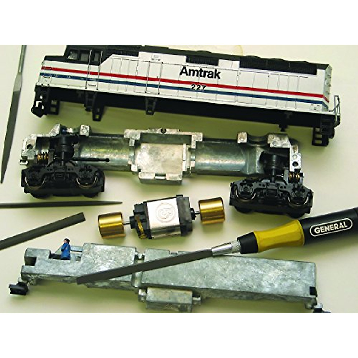 General Tools 707475 Swiss Pattern Needle File Set, 12-Piece, Black, Set of 12 and Handle